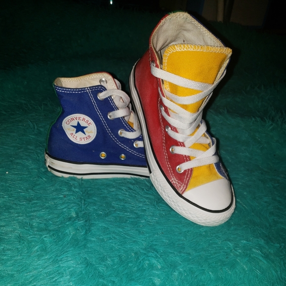 Converse | Shoes | Boys Primary Colorblock All Star Converse | Poshmark